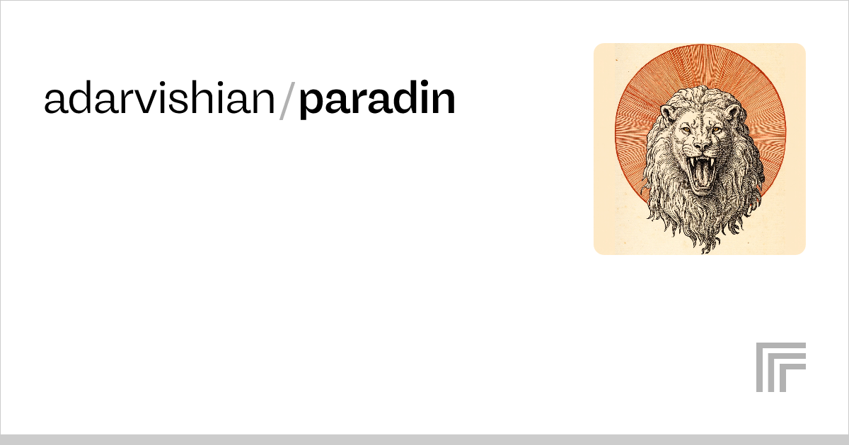 Examples – adarvishian/paradin | Replicate