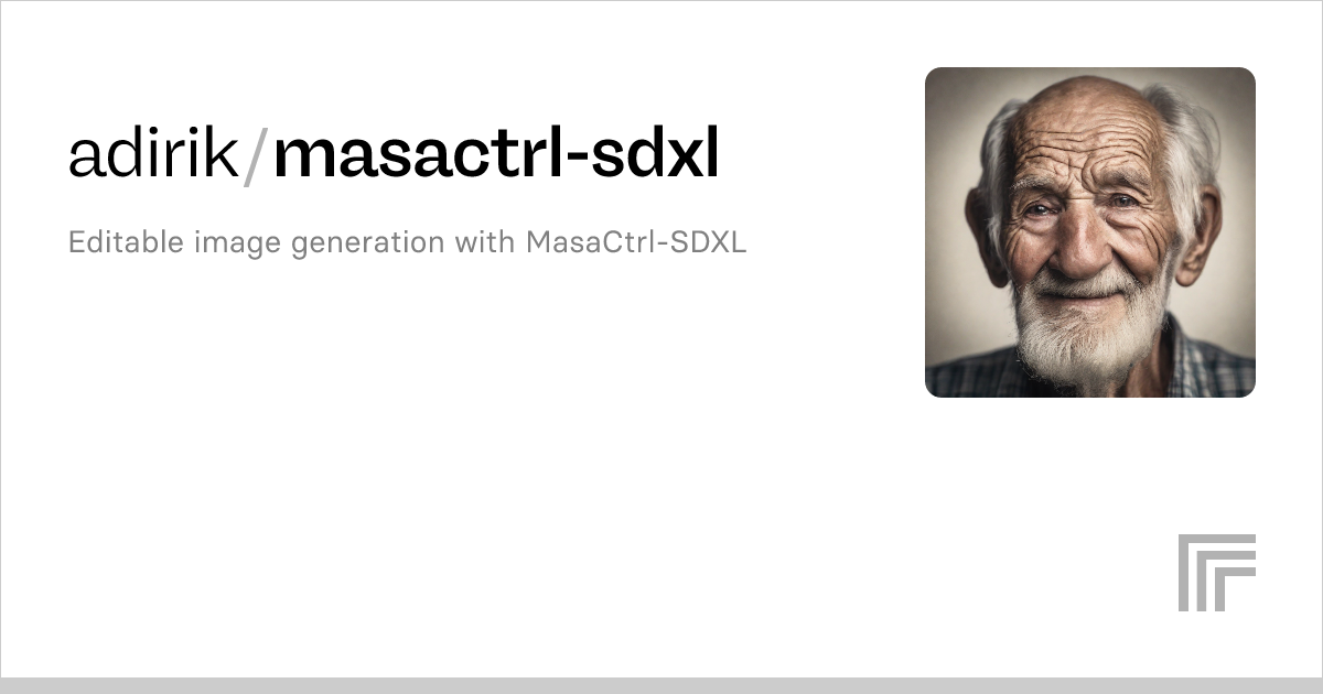 adirik/masactrl-sdxl | Run with an API on Replicate
