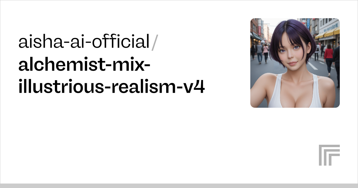 aisha-ai-official/alchemist-mix-illustrious-realism-v4 | Run with an API on Replicate