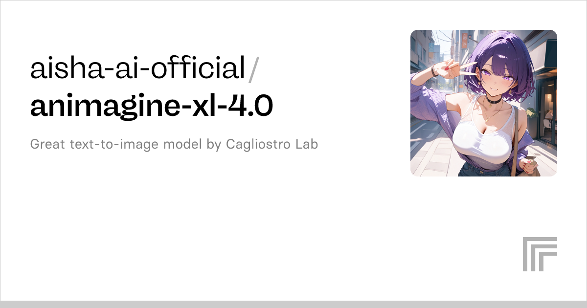aisha-ai-official/animagine-xl-4.0 | Run with an API on Replicate