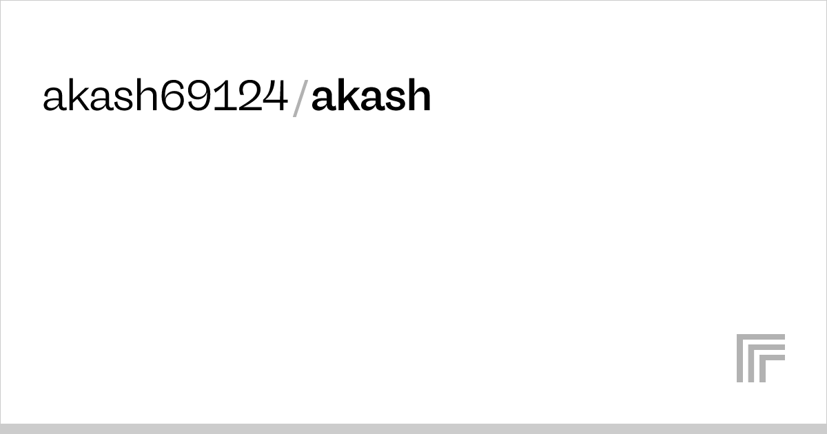 akash69124/akash – Run with an API on Replicate