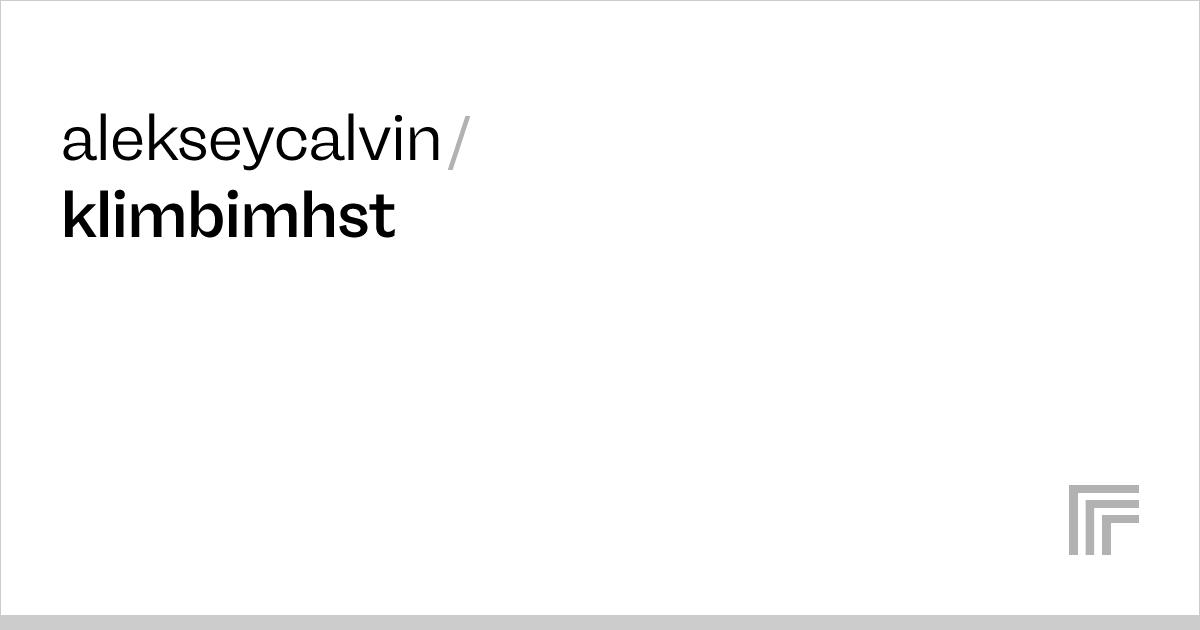 Examples – alekseycalvin/klimbimhst – Replicate