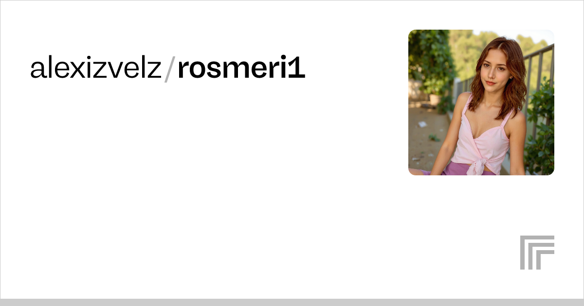 Examples – alexizvelz/rosmeri1 | Replicate