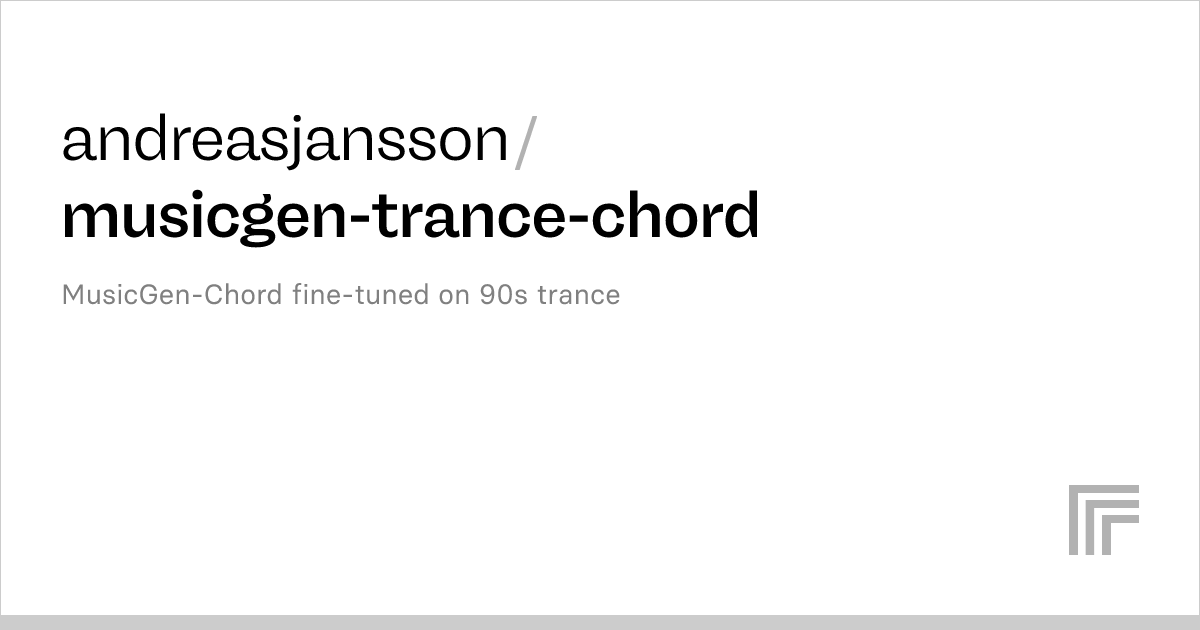Examples – andreasjansson/musicgen-trance-chord | Replicate