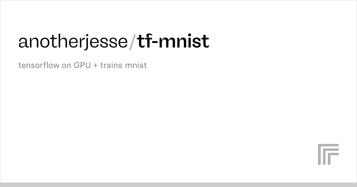 anotherjesse/tf-mnist – Run with an API on Replicate anotherjesse/tf-mnist – Run with an API on Replicate