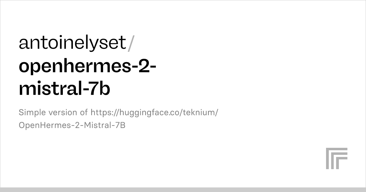 Examples – antoinelyset/openhermes-2-mistral-7b | Replicate