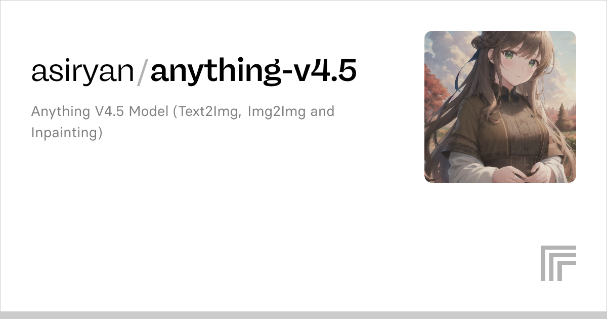 asiryan/anything-v4.5 | Run with an API on Replicate