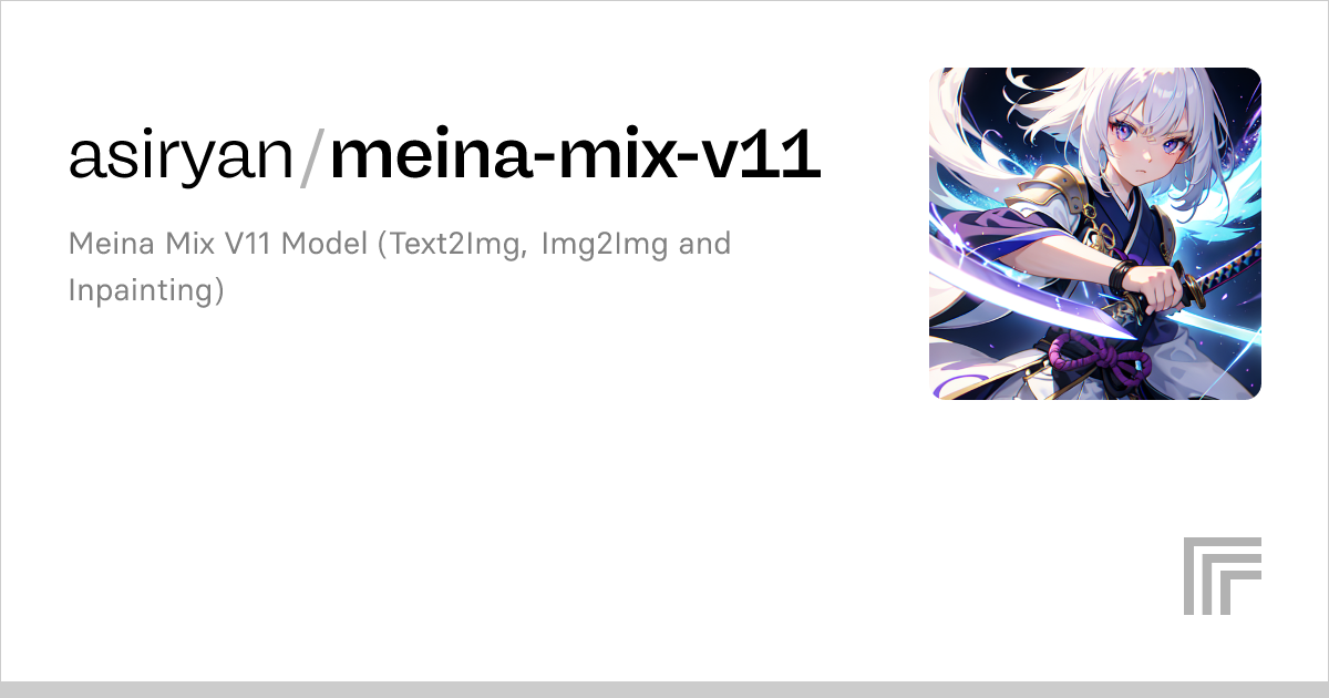 asiryan/meina-mix-v11 | Run with an API on Replicate
