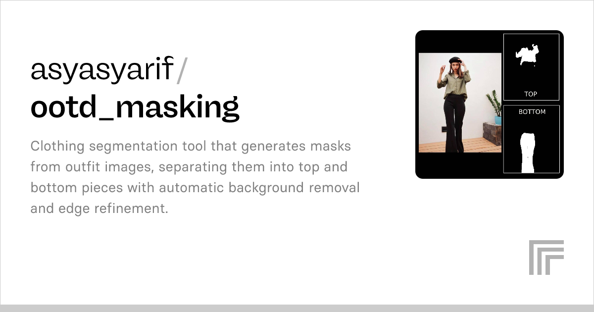 Examples – asyasyarif/ootd_masking | Replicate Examples – asyasyarif/ootd_masking | Replicate