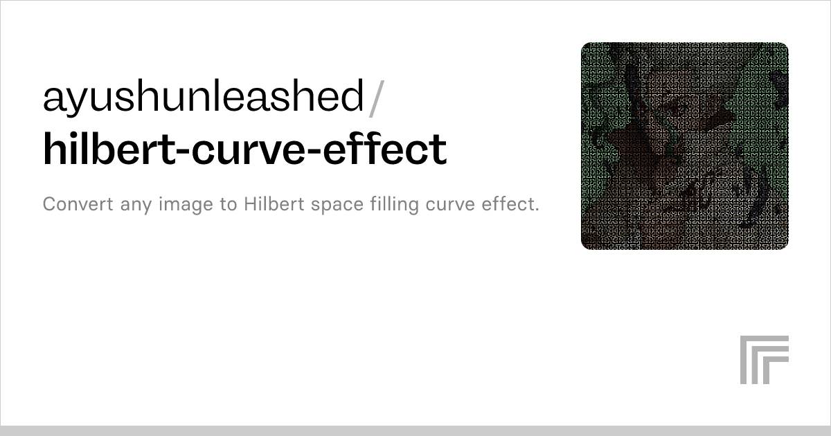 Ayushunleashedhilbert Curve Effect Run With An Api On Replicate 