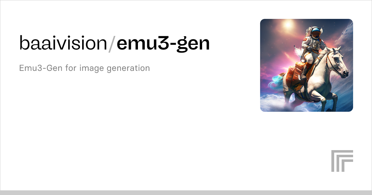 baaivision/emu3-gen | Run with an API on Replicate