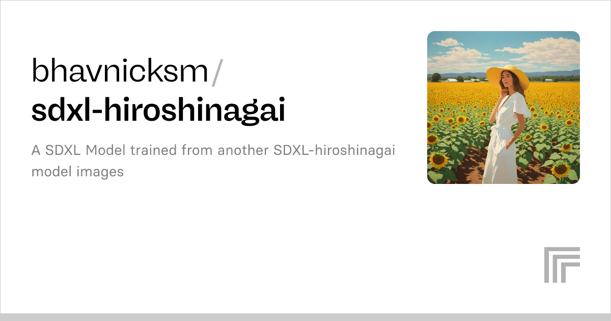 bhavnicksm/sdxl-hiroshinagai – Run with an API on Replicate