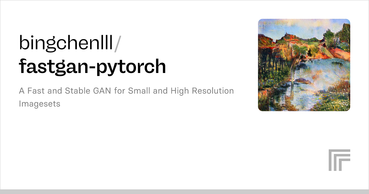 bingchenlll/fastgan-pytorch | Run with an API on Replicate
