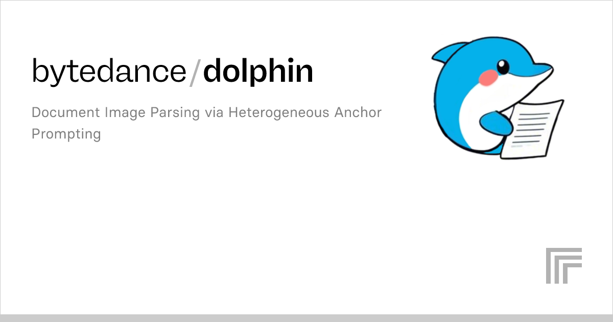 bytedance/dolphin | Run with an API on Replicate