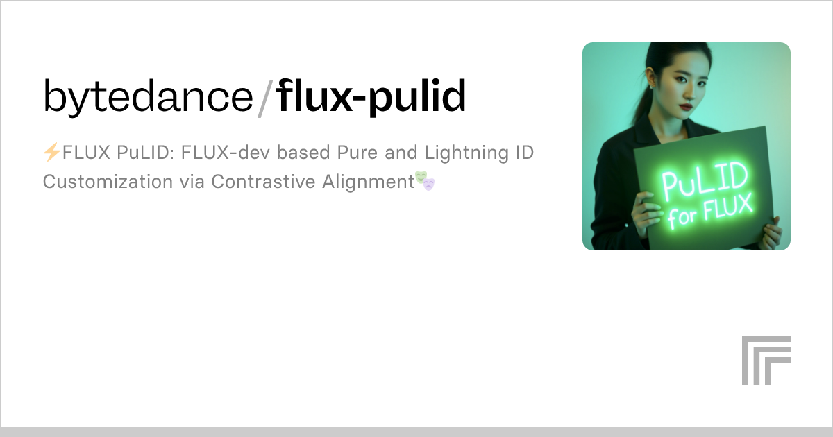 bytedance/flux-pulid – Run with an API on Replicate