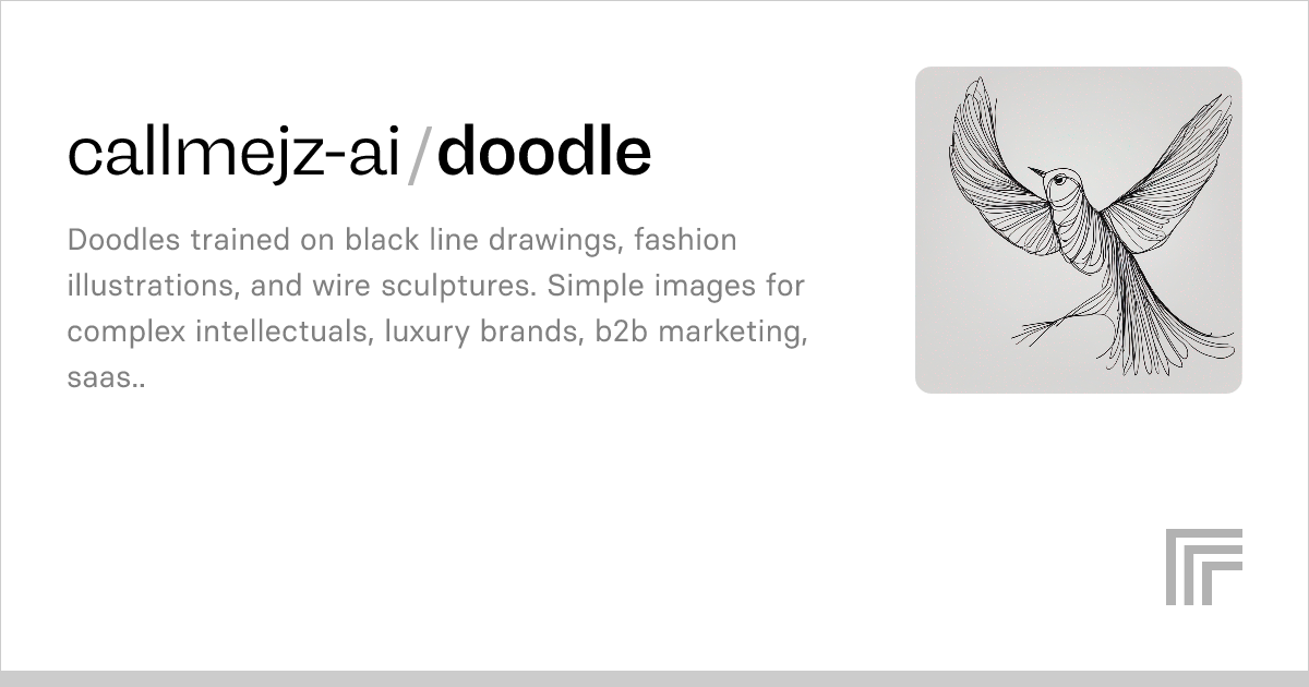 callmejz-ai/doodle | Run with an API on Replicate