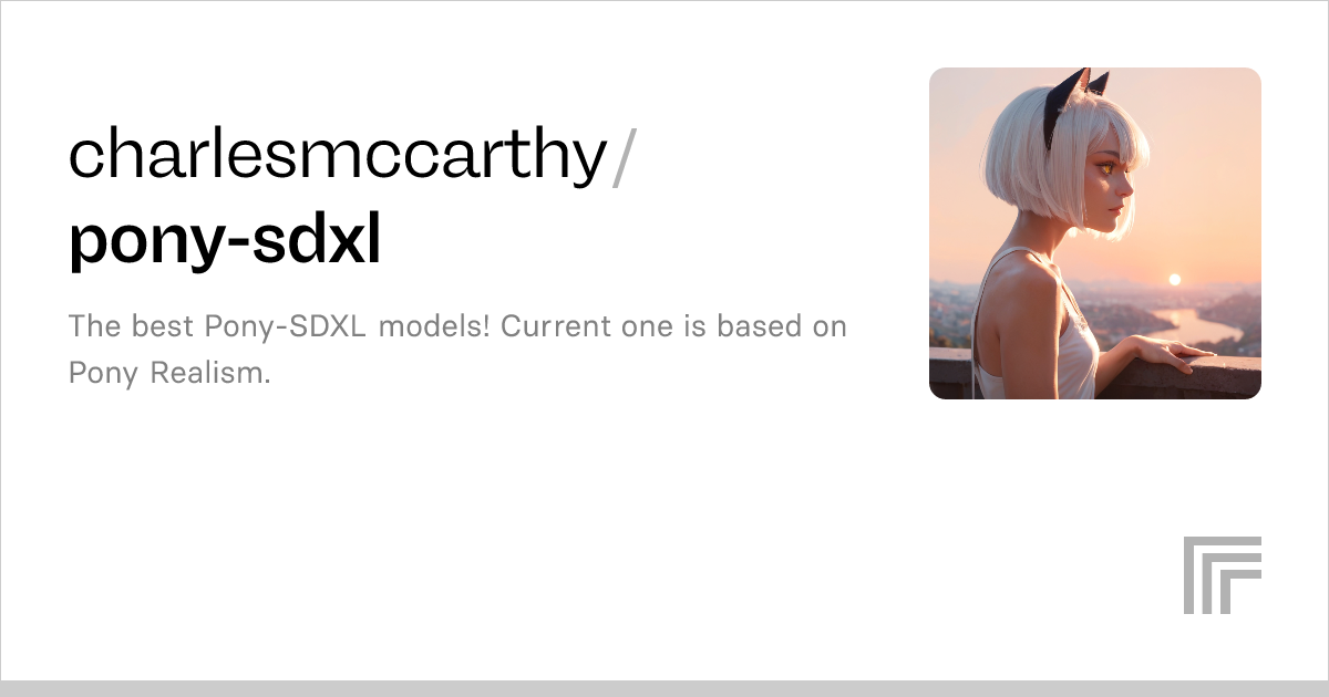 charlesmccarthy/pony-sdxl | Run with an API on Replicate