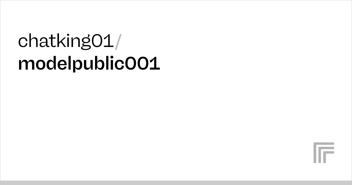Examples – chatking01/modelpublic001 – Replicate