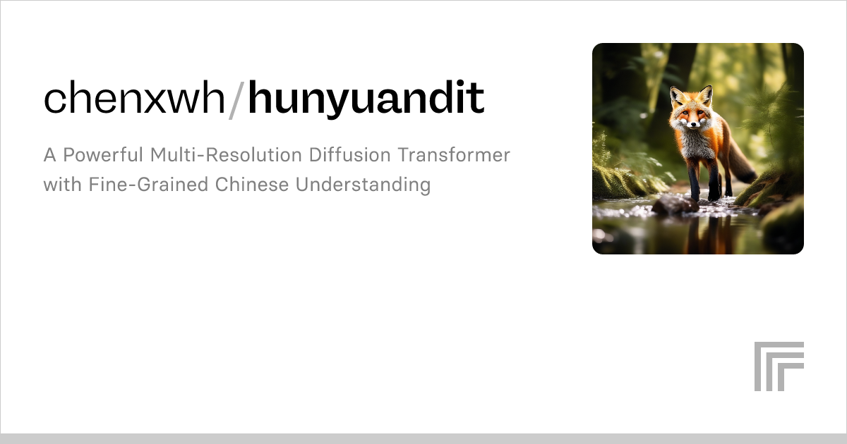 Chenxwhhunyuandit Run With An Api On Replicate