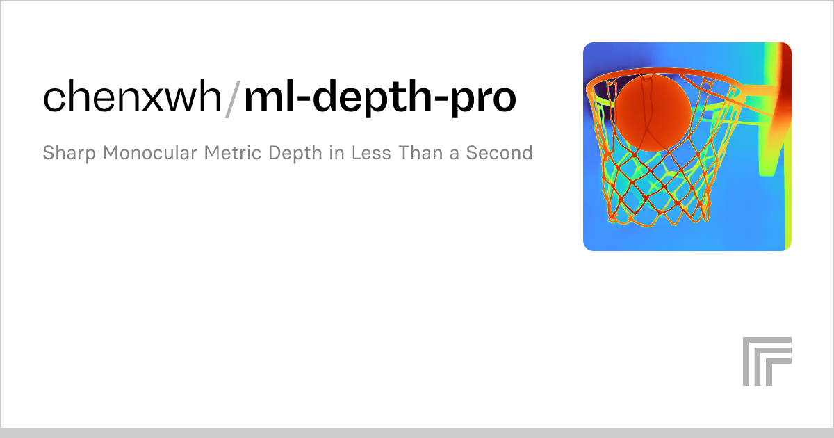 chenxwh/ml-depth-pro – Run with an API on Replicate