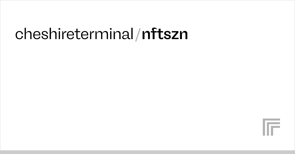 Examples – cheshireterminal/nftszn | Replicate