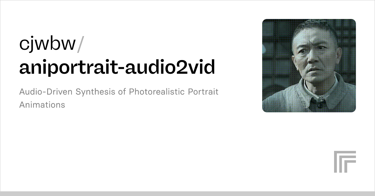 cjwbw/aniportrait-audio2vid | Run with an API on Replicate