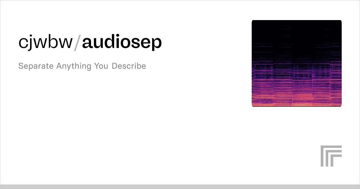 cjwbw/audiosep | API reference