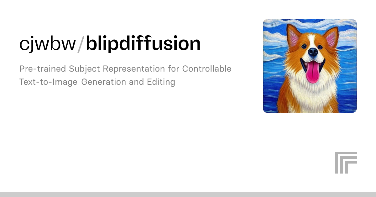 cjwbw/blipdiffusion | Run with an API on Replicate