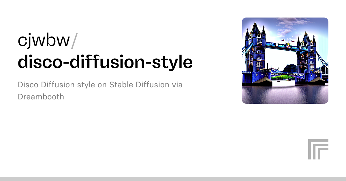 cjwbw/disco-diffusion-style | API reference