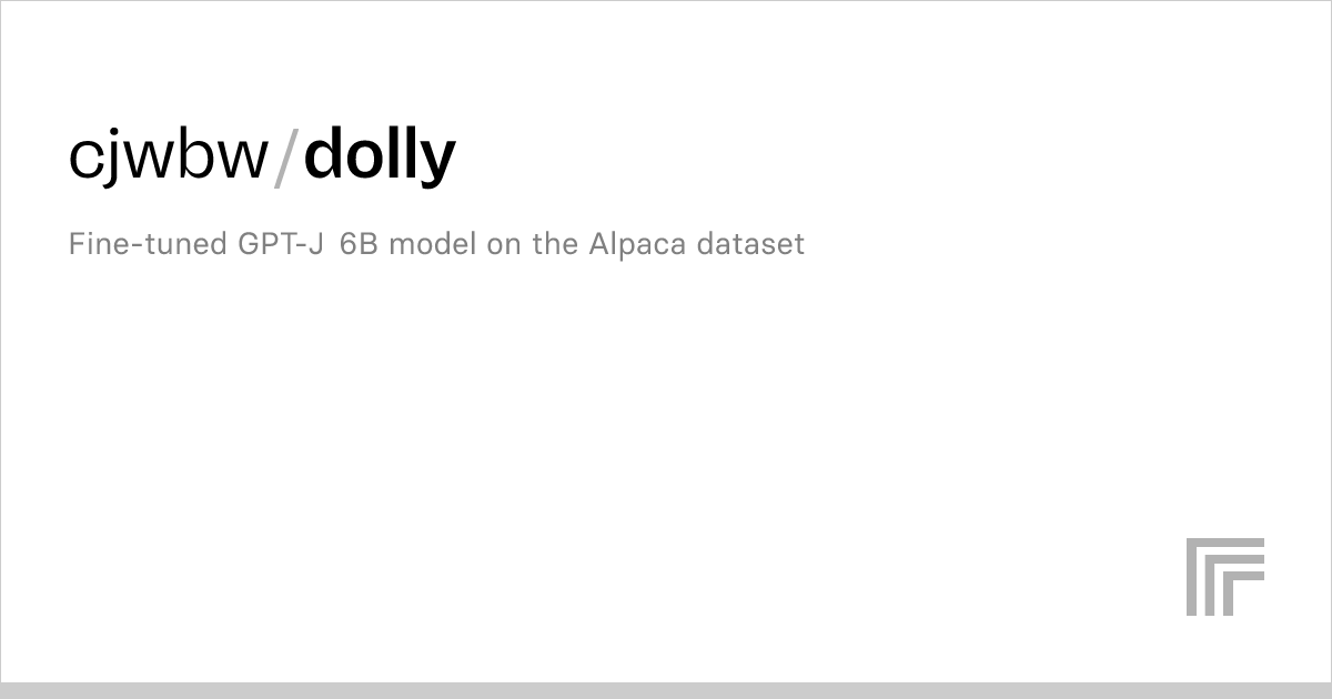 Examples – cjwbw/dolly – Replicate