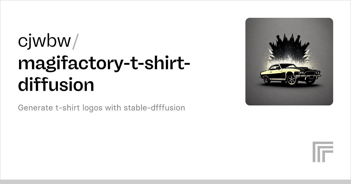 cjwbw/magifactory-t-shirt-diffusion | Run with an API on Replicate