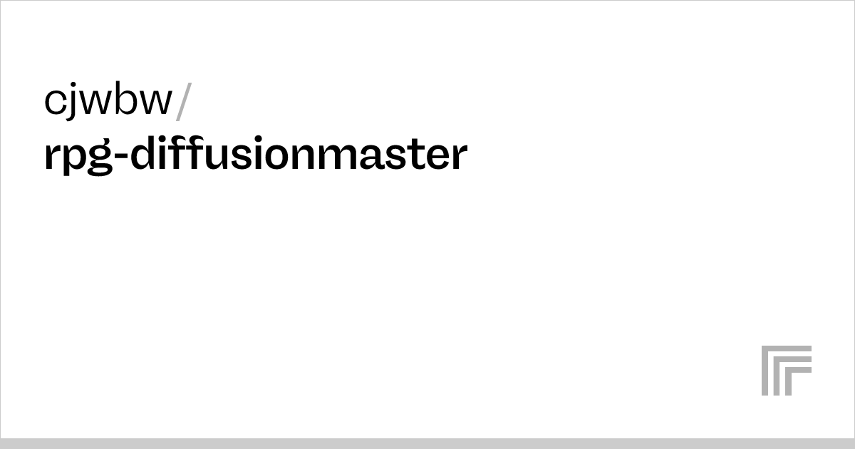 cjwbw/rpg-diffusionmaster – Run with an API on Replicate cjwbw/rpg-diffusionmaster – Run with an API on Replicate
