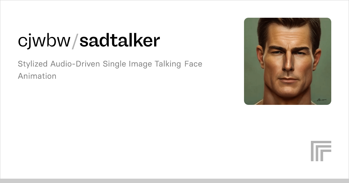 cjwbw/sadtalker | Run with an API on Replicate