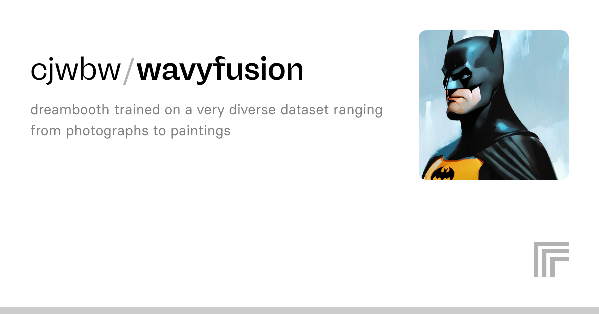 cjwbw/wavyfusion | Run with an API on Replicate