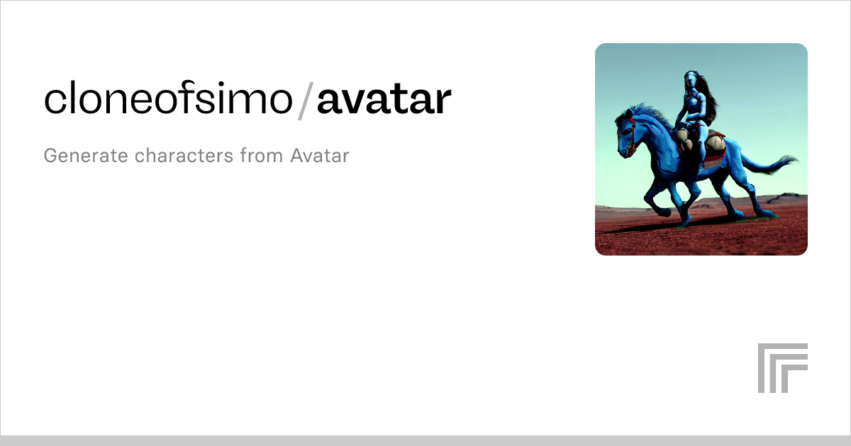 cloneofsimo/avatar | Run with an API on Replicate