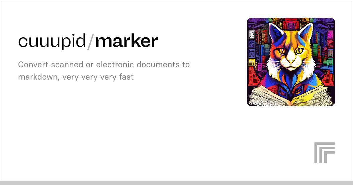 cuuupid/marker | Run with an API on Replicate