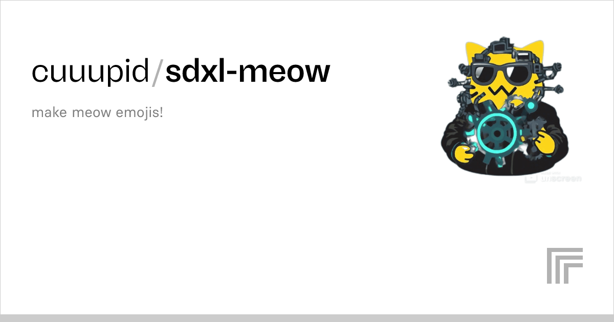 Examples – cuuupid/sdxl-meow | Replicate