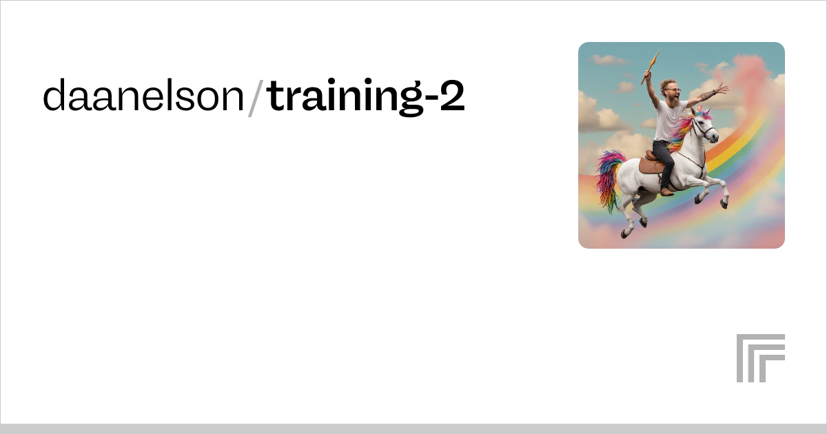 Train – daanelson/training-2:f0cd4cbf | Replicate