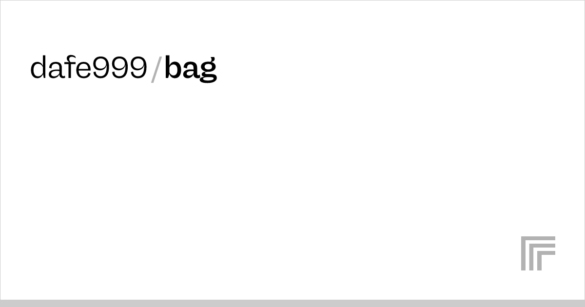 dafe999/bag – Run with an API on Replicate