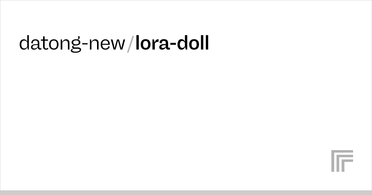 Examples – datong-new/lora-doll – Replicate