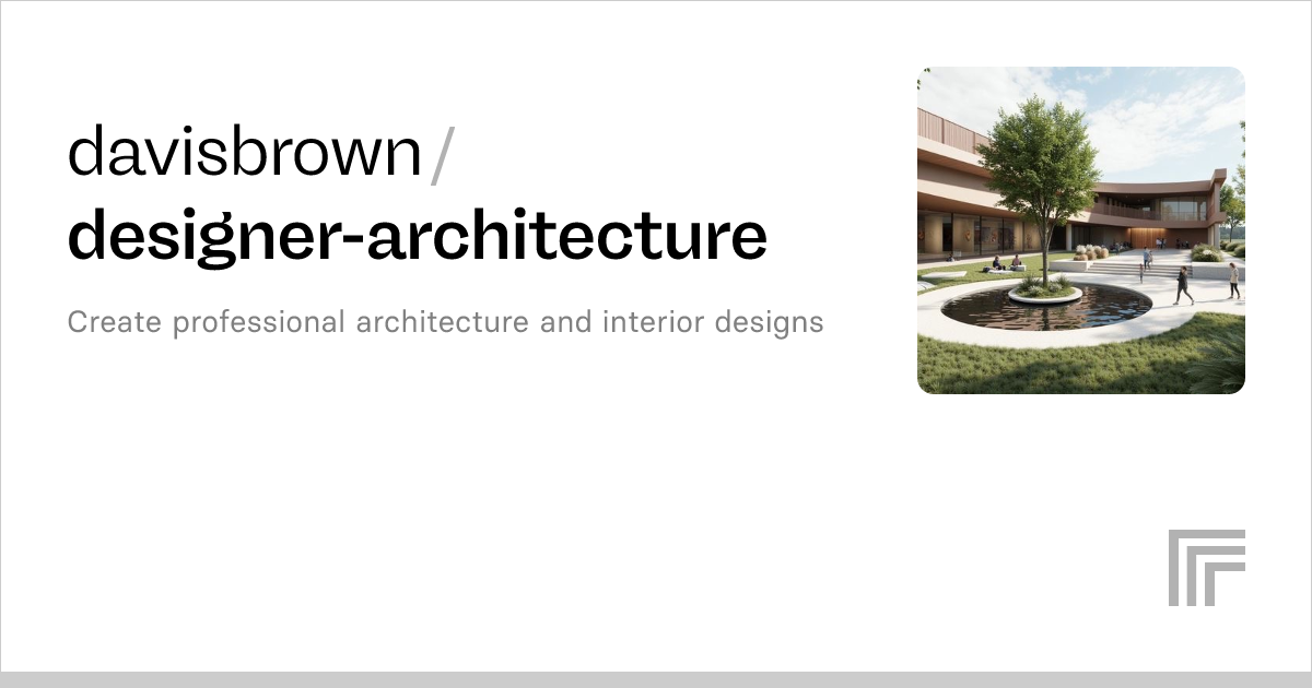 Examples – davisbrown/designer-architecture | Replicate