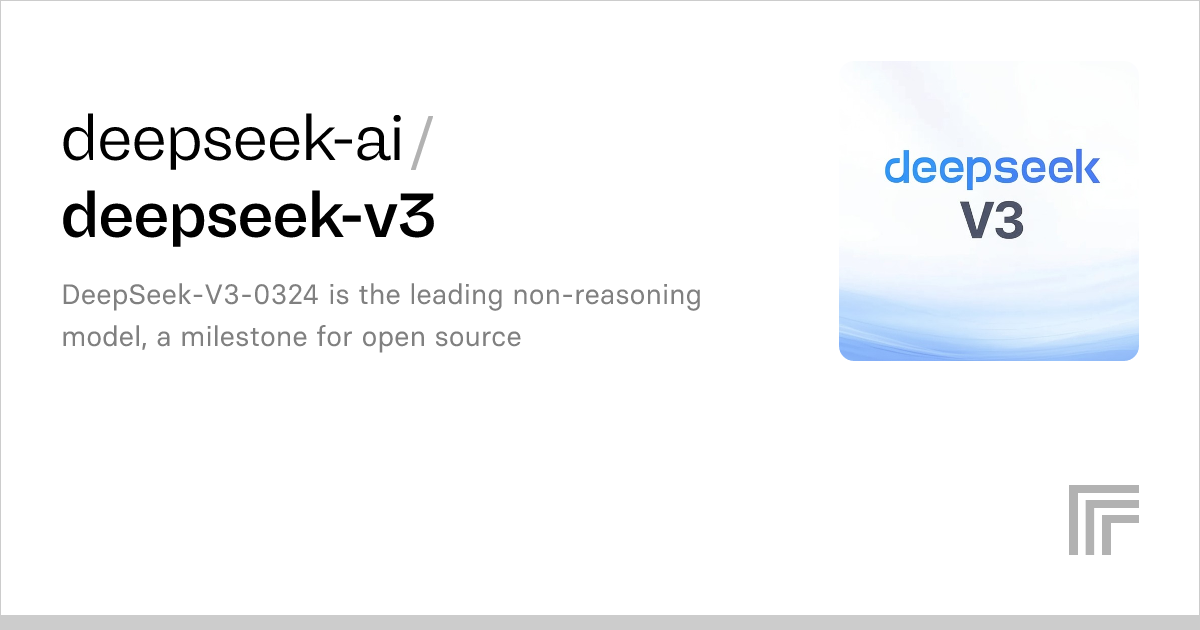 deepseek-ai/deepseek-v3 | Run with an API on Replicate