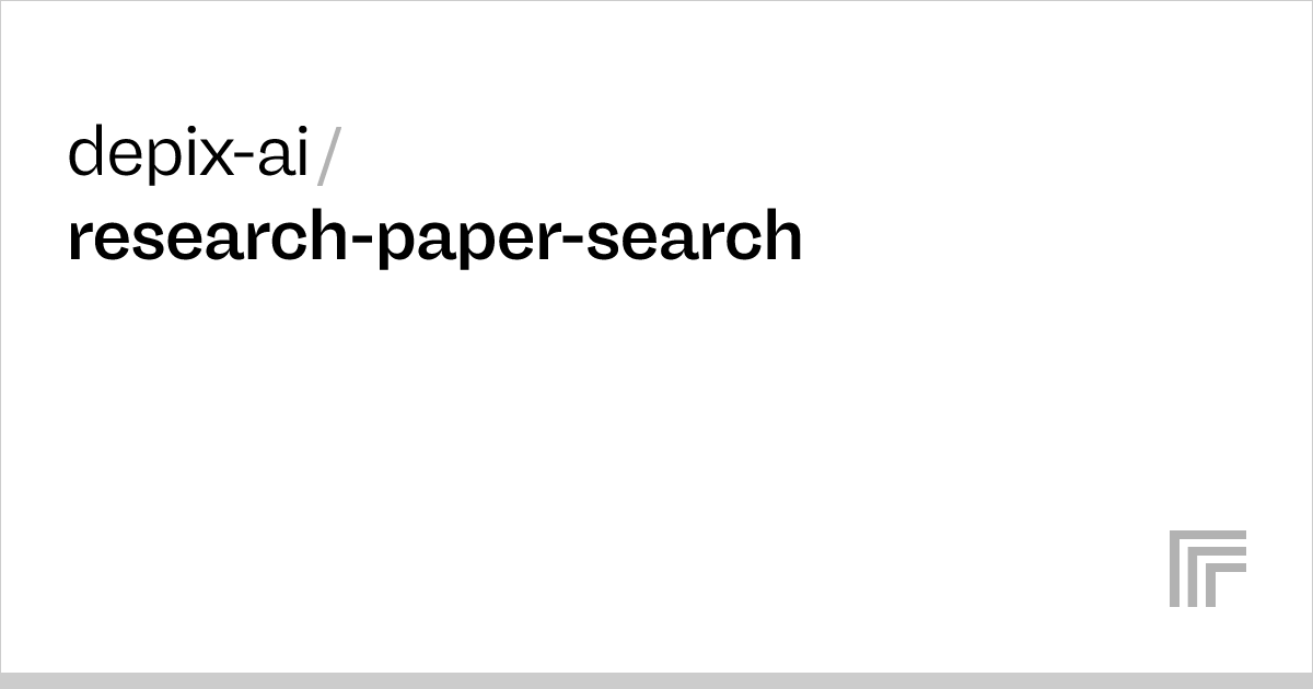 Examples – depix-ai/research-paper-search – Replicate