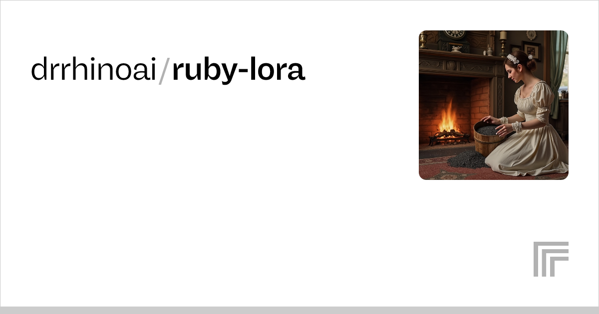 drrhinoai/ruby-lora | Run with an API on Replicate