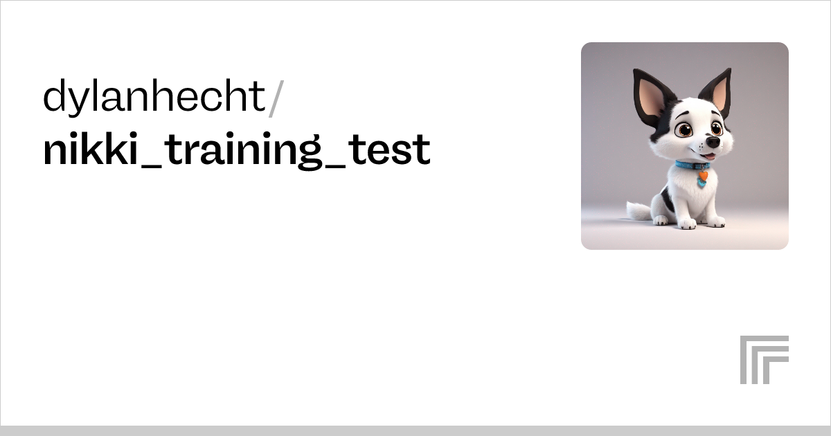 dylanhecht/nikki_training_test | Run with an API on Replicate