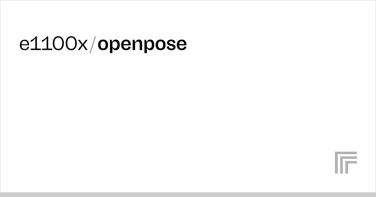 E1100xopenpose Run With An Api On Replicate 5935