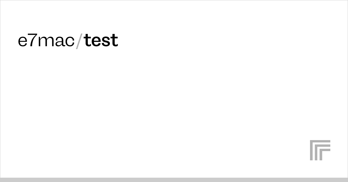 e7mac/test – Run with an API on Replicate