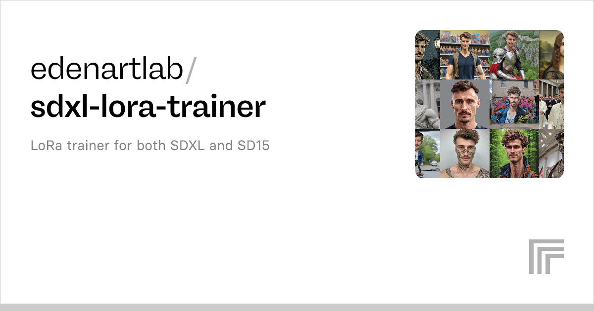 edenartlab/sdxl-lora-trainer – API reference