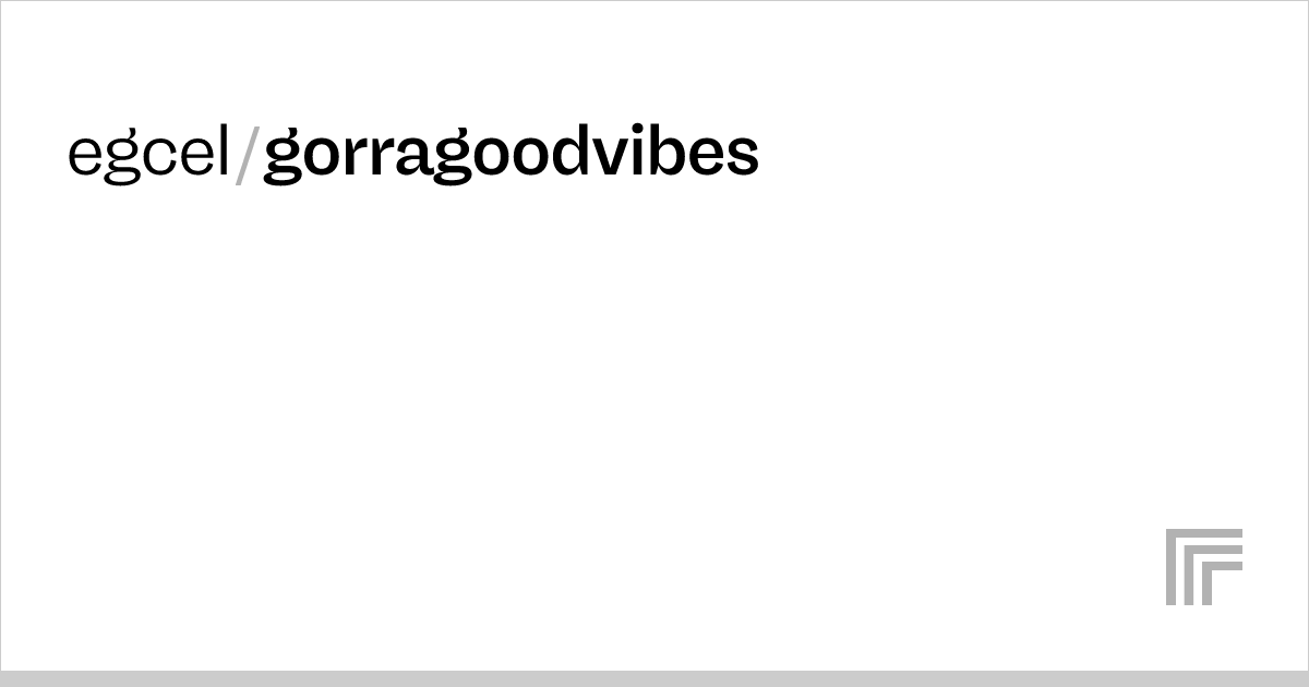 Examples – egcel/gorragoodvibes – Replicate