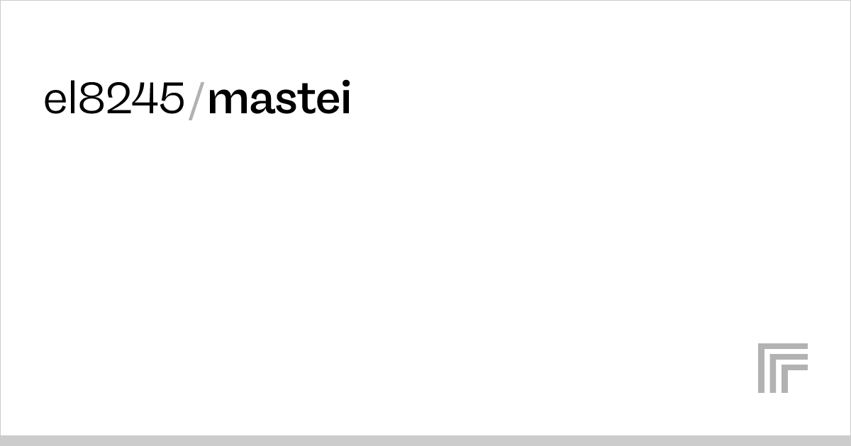 Versions – el8245/mastei – Replicate